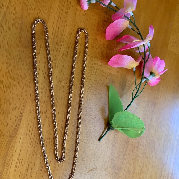 Jewelry | Vintage Gold Tone Overlap Continuous Link Chain Necklace 3 ...